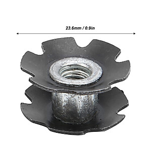 Pilipane Universal Headset Star Nut Setting Tool, Bike Bicycle Fork Star Nut, 0.9inch Cycling Headset Star Nut, MTB Road Bike Cycling Bicycle Headset Star Nuts for Fork