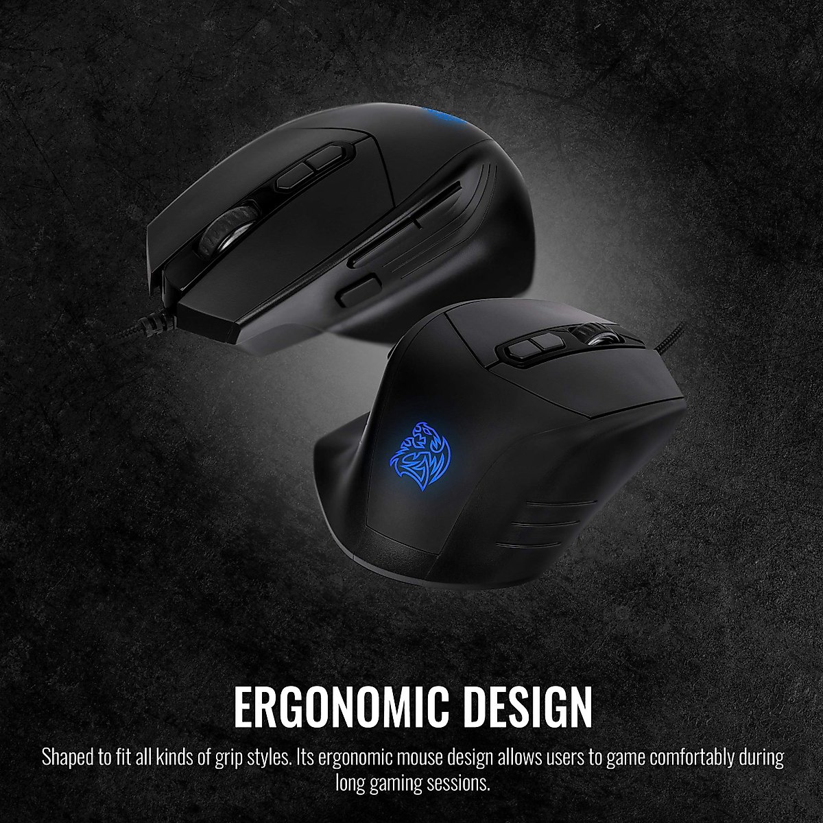 Thermaltake Tt eSPORTS Commander Combo V2, Gaming Keyboard and Gaming Mouse with 2500 DPI, 3 Color Back Lights and Lighting Effect, CM-CMC-WLXXMB-US