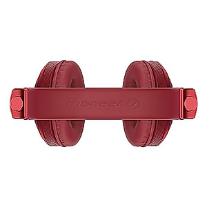 Pioneer DJ HDJ-X5BT-R - Closed-back, Bluetooth-compatible, Circumaural DJ Headphones with 40mm Drivers, 5Hz-30kHz Frequency Range, Detachable Cable, and Carry Pouch - Red