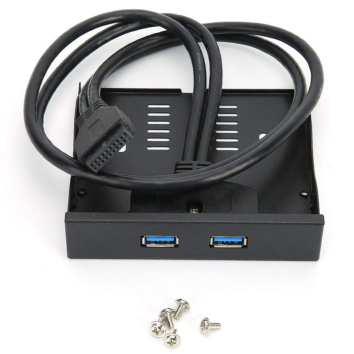 Gojiny USB Front Panel 3.5 inch USB 3.0 Floppy Front Panel 19 Pin to 2 Interface USB3.0 HUB