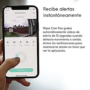 Wyze Cam 1080p Pan/Tilt/Zoom Wi-Fi Indoor Smart Home Camera with Night Vision, 2-Way Audio, Works with Alexa & the Google Assistant, White - WYZECP1