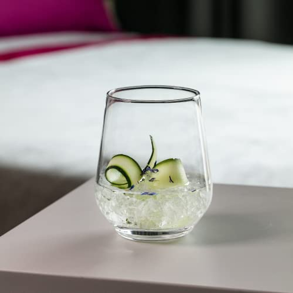 Krosno Water Juice Tumbler Drinking Glasses | Set of 6 | 13.5 oz | Splendour Collection | Perfect for Home Restaurants and Parties | Dishwasher Safe | Gift Idea | Made in Europe