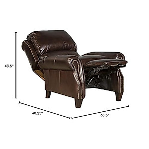 BarcaLounger Churchill Low Leg Recliner – Double Fudge