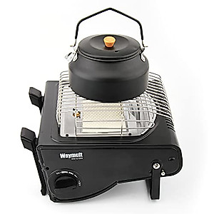 2 in 1 outdoor butane gas portable heater with handle for camping heating