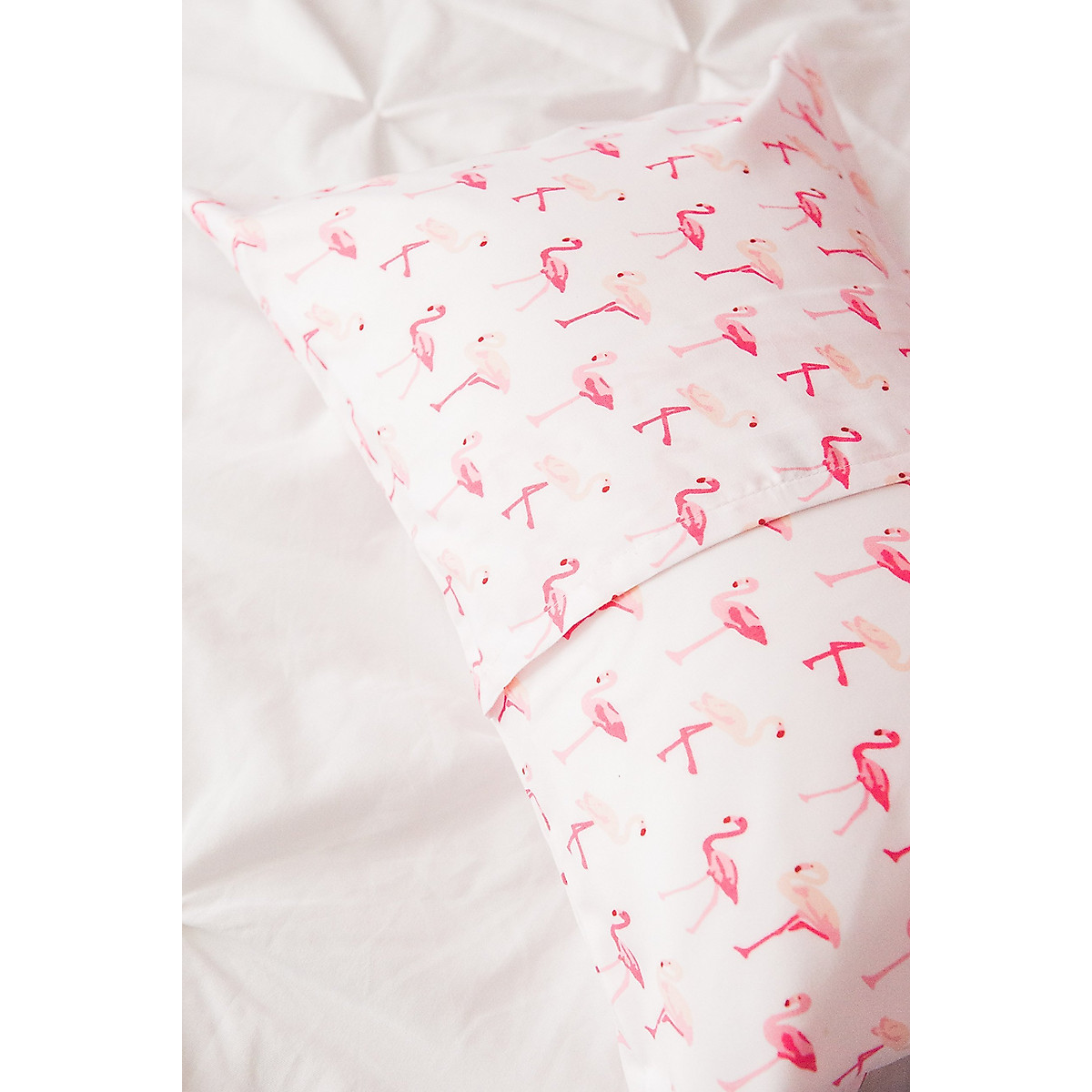 Ella & Max Toddler Pillowcase. Pink Flamingo. Soft & Cuddly. Fits 13x18 & 14x19 Toddler Pillows. Easy to wash & no Ironing. Handmade in USA. Made of Luxury Microfiber Fabric.