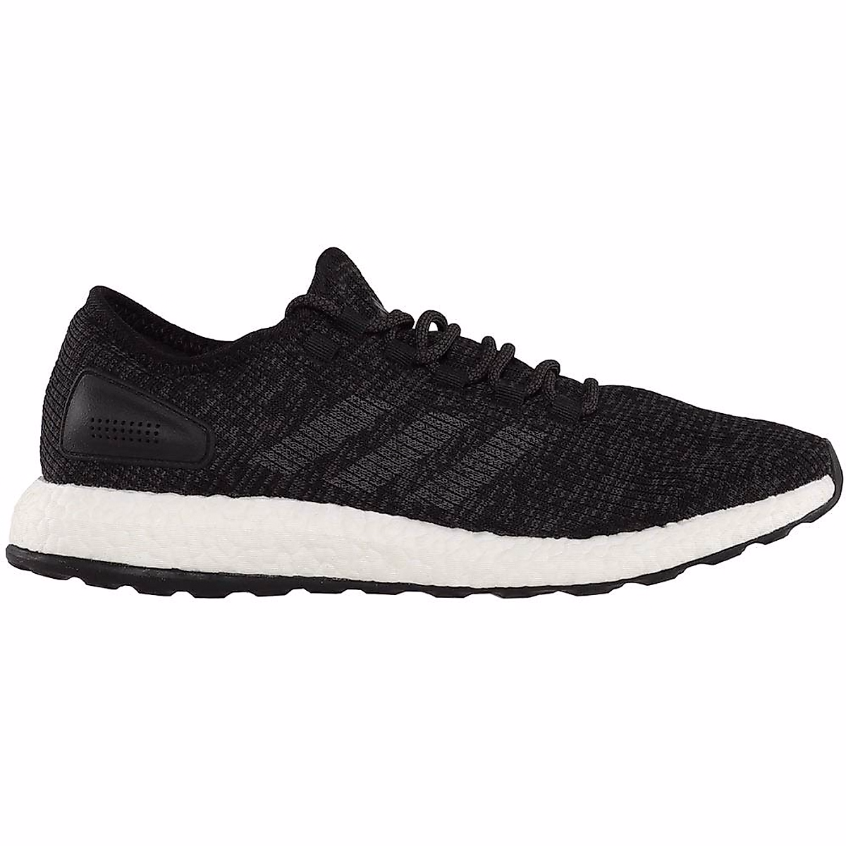 adidas Men's Pureboost, Black/Dark Solid Grey/Black, 8 Medium US