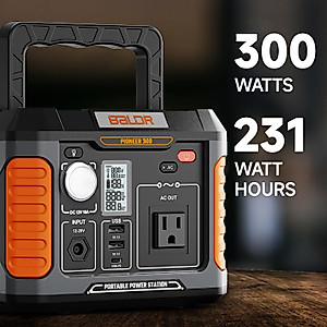 BALDR Portable Power Station 1000w, 933wh Solar Generator  (Solar Panel Optional) for Home Use, Solar Mobile Lithium Battery Pack for Outdoor Adventure Rv/Van Camping High-Power Appliances Emergency