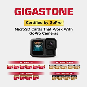 GIGASTONE 512GB Micro SD Card, 4K Video Recording, GoPro, Action Camera, Sports Camera, Nintendo Switch, R/W up to 100/60 MB/s, UHS-I A2 V30 Class 10