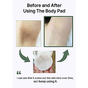 celimax Ji.Woo.Gae ONE STEP Body Brightening Pad | Exfoliating Pad for Body, For Armpit Under Arm, Knee & Elbow, with Green Tea & White Truffle,110ml (60 pads)