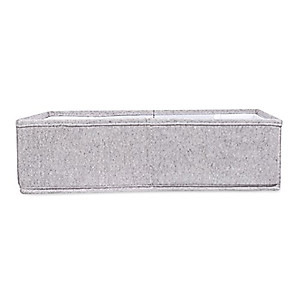 Internet's Best Small Collapsible Under the Bed Storage Bin - Small Square - 14.5 x 14.5 - Short Closet Shelf Open Storage - Rigid Frame Canvas Container