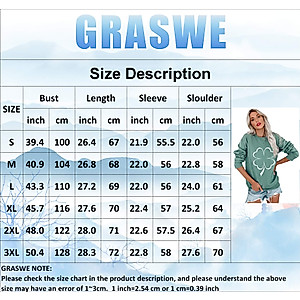 GRASWE Women St. Patrick's Day Irish 3/4 Sleeve Shirt Casual Fitted Baseball Jersey Shirts Grey Tree L