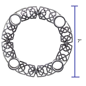 Cathedral Art AD113 Celtic Advent Wreath with Candles, 10-Inch