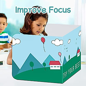 Privacy Shields for Student Desks - 24 Pack，Colored Classroom Privacy Folders for Students, Privacy Boards for Test and Desk Dividers (16"W x 12"H x 13"D)