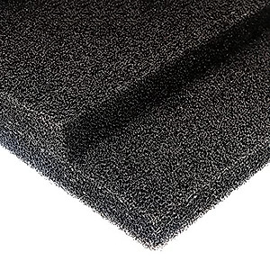 Aquafa Aquarium Filter Sponge Large Pad, Cut-to-fit Foam Course for Fish Pong, Fish Tank 30 PPI (32x16x1 inch)