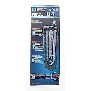Fluval U4 Underwater Filter, Freshwater and Saltwater Aquarium Filter, A480,Black