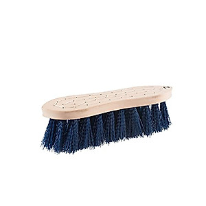 Horze Wood Back Hard Brush - 2in - Peacoat Dark Blue - One Size