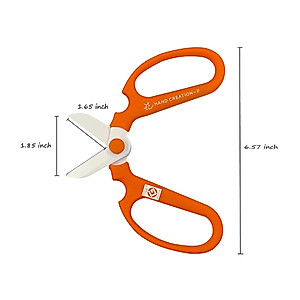 Sakagen Flower Scissors Hand Creation F-170 (Orange, 170mm)