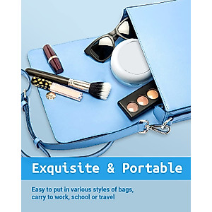 Denture Bath Case, Denture Cup, Leak Proof Portable Retainer Case, Denture Cleaning Kit with Cleaner Brush, Denture Box with Strainer & Mirror, Denture Case for Aligner Retainer Mouth Guard