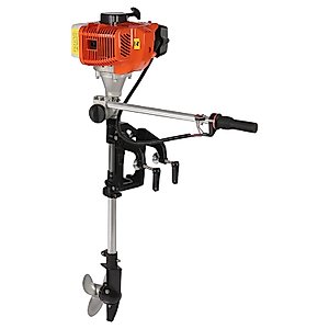 2.5 HP 2 Stroke Outboard Motor Engine, Superior Engine Outboard Motor, Inflatable Fishing Boat with Air Cooled for Small Boats of 2-2.5 Meters