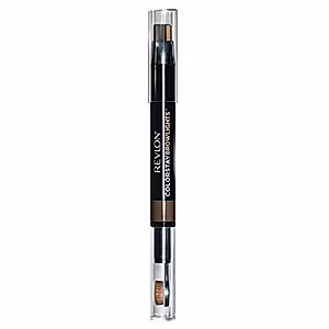Revlon Colorstay Browlights Pencil, Eyebrow Pencil & Brow Highlighter, 0.55 Lb, Dark Brown