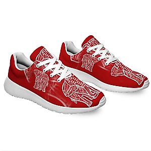 Womens Mens Tennis Shoes,Athletic Fashion Alabama Elephant Cool Sneaker for Girl,Boy,Gym,Walking,Hiking,Jogging,Running,Travel and More White Size 8.5