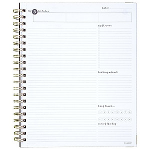 AT-A-GLANCE Notebook, 8-1/4" x 11", Ruled, 80 Sheets, Harmony Collection, Track Goals and Wins, Blue (6099-407-20)