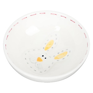 Porcelain Bowls Small Ceramic Bunny Bowl Small Ceramic Salad Bowl Seasoning Dish Rabbit Food Snack Serving Bowl Easter Bunny Home Decoration Rabbit Ceramic Soup Bowl Small