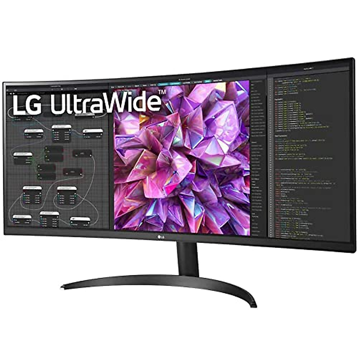 LG 34WQ60C-B 34" 21:9 Curved UltraWide QHD (3440 x 1440) PC Monitor Bundle with Deco Gear Wired Gaming Mouse and Deco Gear Large Extended Pro Gaming Mouse Pad