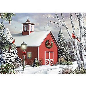 As Winter Calls Boxed Christmas Cards - 15 Cards & 16 Foil Lined Envelopes