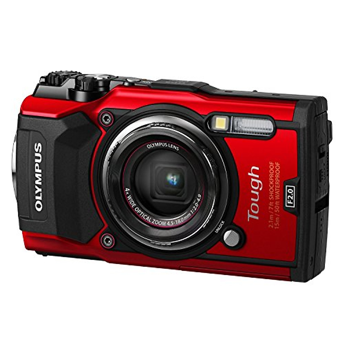 OLYMPUS TG-5 Red 12 million pixel CMOS F2.0 15m waterproof 100kgf load-bearing GPS + electronic compass and built-in Wi-Fi TG-5 RED(Japan Import-No Warranty)