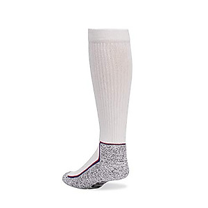 One Tough Sock unisex adult Extended Cushioned Over the Calf Casual Socks, White, X-Large US