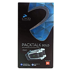 CARDO PTB00101 JBL PACKTALK BOLD DUO Sound by JBL HEADSET 2-PACK, PTB00101 Motorcycle Bluetooth Communications System Sound by JBL DUO PACK, PTB00101