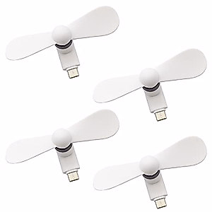 USB Type C Mini Fan Mobile Phone Cool Fan for Samsung Galaxy A13 A53 S22 S21 S9 Note 8 Note9 A10 A9 Star A9s A8s A8+ A6s,for Moto G7 G6 and More