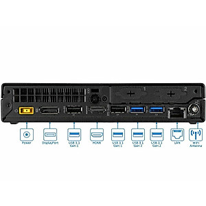 Lenovo ThinkCentre M920q Tiny Desktop Intel i7-9700T Up to 4.30GHz 32GB RAM New 1TB NVMe SSD Built-in AX210 Wi-Fi 6E BT HDMI Dual Monitor Support Wireless Keyboard and Mouse Win11 Pro (Renewed)