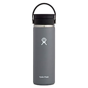 Hydro Flask 20 Oz Wide Flex Sip Lid Stone With Dishwasher Safe,Double-wall - Aluminum