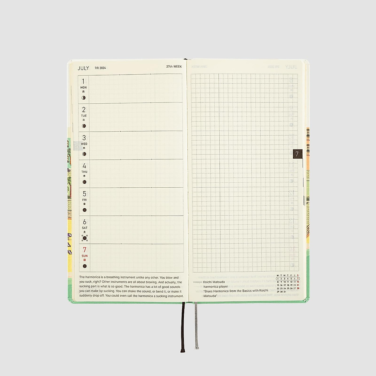 Hobonichi Techo Weeks [English/Tall and Slim Size/January 2024 Start] MOTHER: Summers