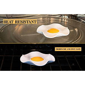 Fried Egg Ceramic Spoon Rest for stove top and kitchen counter | Large and Dishwasher-Safe Utensil holder | Home & kitchen decor | Kitchen Gifts for women | House warming gifts new home