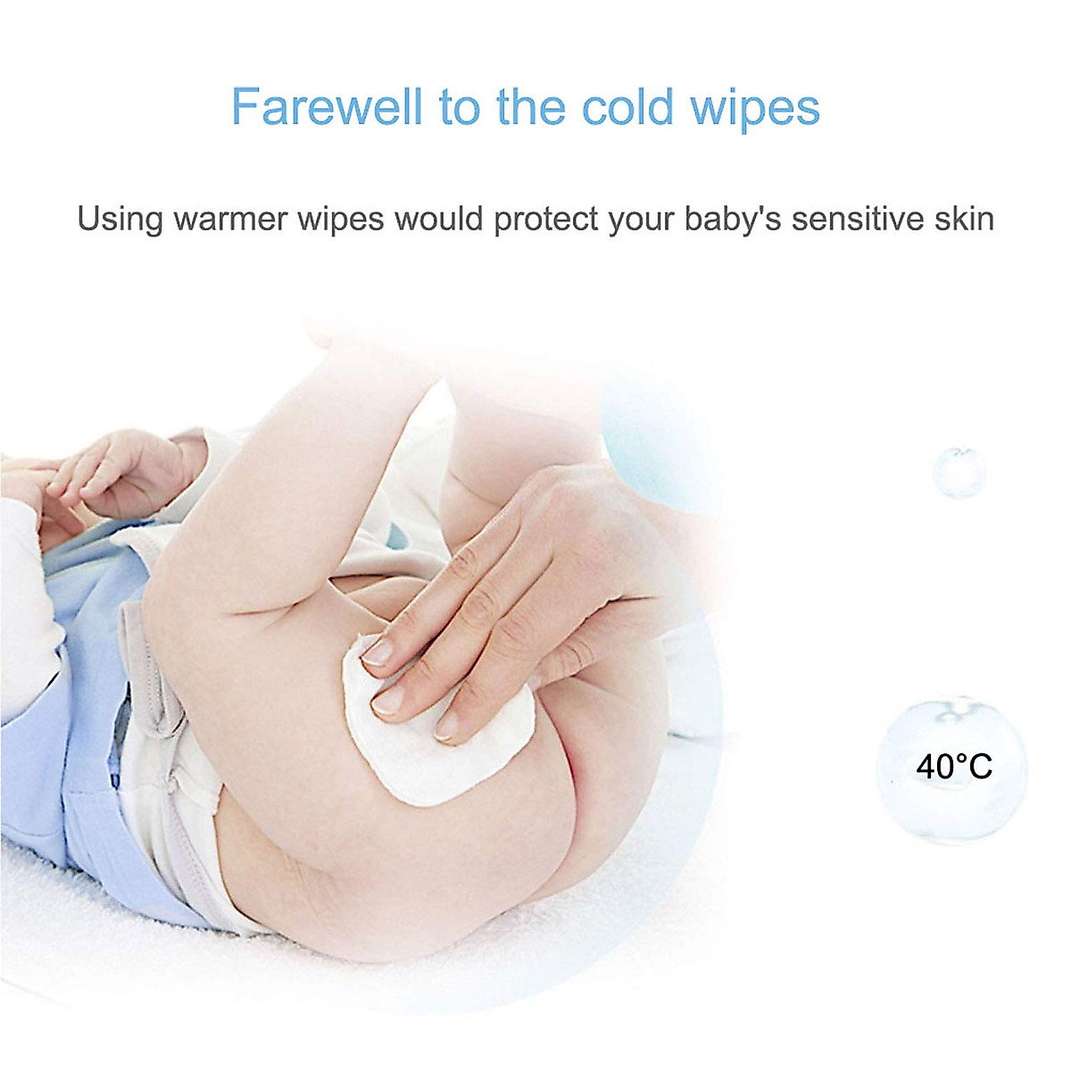 USB Baby Wipe Warmer, Razzil 5V Portable USB Baby Infant Wet Wipes Warmer Bag for Travel and On The Go