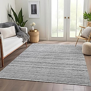 Addison Rugs Chantille ACN598 Gray 2'6" x 3'10" Indoor Outdoor Area Rug, Easy Clean, Machine Washable, Non Shedding, Bedroom, Living Room, Dining Room, Kitchen, Patio Rug