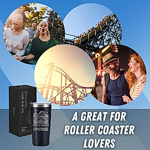 Onebttl Roller Coaster Gifts Tumbler Travel Coffee Mug, Stainless Steel Insulated with Lid 20oz/590ml