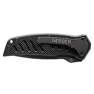 Gerber Gear 31-001709N Swagger Knife, Assisted Opening Tactical Folding Pocket Knife, 3.25 In Blade, Black