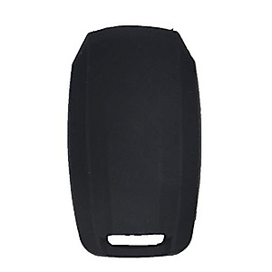 LemSa 2 Pack Keyless Entry Remote Car Smart Key Fob Outer Shell Cover Soft Rubber Protective Case for 2021 2020 2019 Dodge Ram 1500 68291690, Black Pink