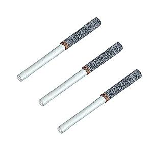 3 Pack 4mm 5/32" Diamond Chainsaw Sharpener Burr Stone File Sharpening Tool for Rotary Tools Cylindrical File Tool for Metal Polishing