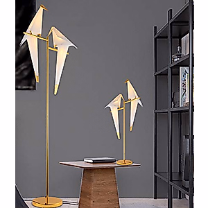 MORE CHANGE MoreChange 72In Modern LED Floor Lamp, Bird Floor Light Gold Metal Fixtures for Living Room Bedroom Dinning Room Office (2 Birds)