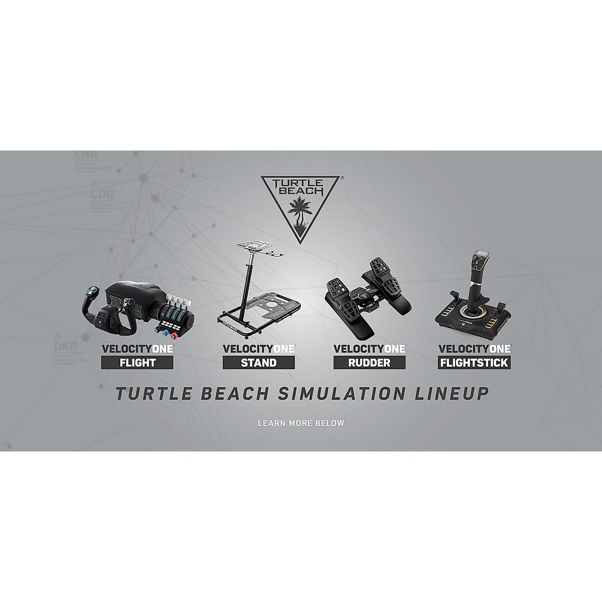 Turtle Beach VelocityOne Universal Rudder Pedals for Windows 10 & 11 PCs, Xbox Series X, Xbox Series S, and Xbox One Featuring Smooth Rudder Axis, Adjustable Brakes and Pedal Width – Black