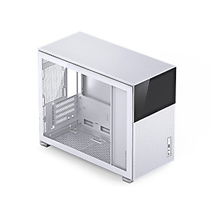 JONSBO D31 MESH SC White Micro Computer Case with Screen, M-ATX/ITX Mainboard/Support RTX 4090(335-400mm) GPU 360/280AIO,Power ATX/SFX: 100mm-220mm Multiple Tool-Free Design pc case
