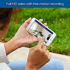 VTech VC9511 Wi-Fi IP Camera with 1080p Full HD, Remote Pan & Tilt, Free Live Streaming, Free motion-detected recording, Automatic Infrared Night Vision & Smart Security Alarm