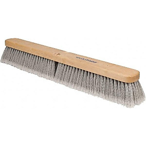 PRO SOURCE Fine-Sweep Push Broom Head with Threaded Wood Block: 24 inch Wide