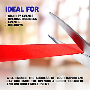 25" Blue Grand Opening Scissors – Blue Giant Scissors for Ribbon Cutting Ceremony Heavy Duty Scissors Giants Ribbon Cutting Scissors for Special Events Inaugurations and Ceremonies