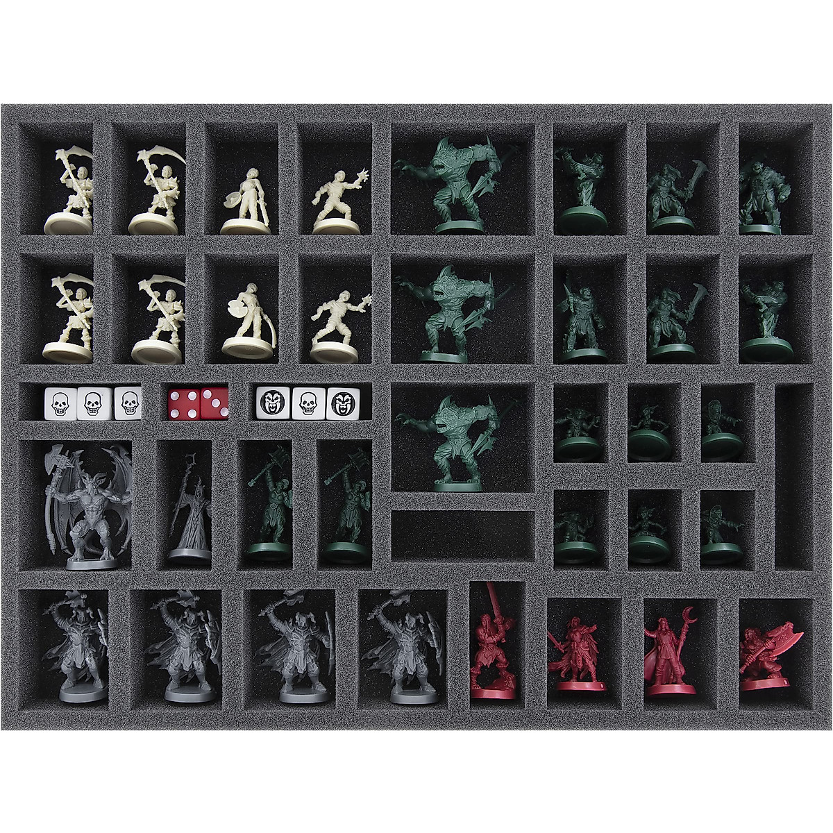 Feldherr Foam Set + Token Holder Compatible with HeroQuest (2021) - core Game Box